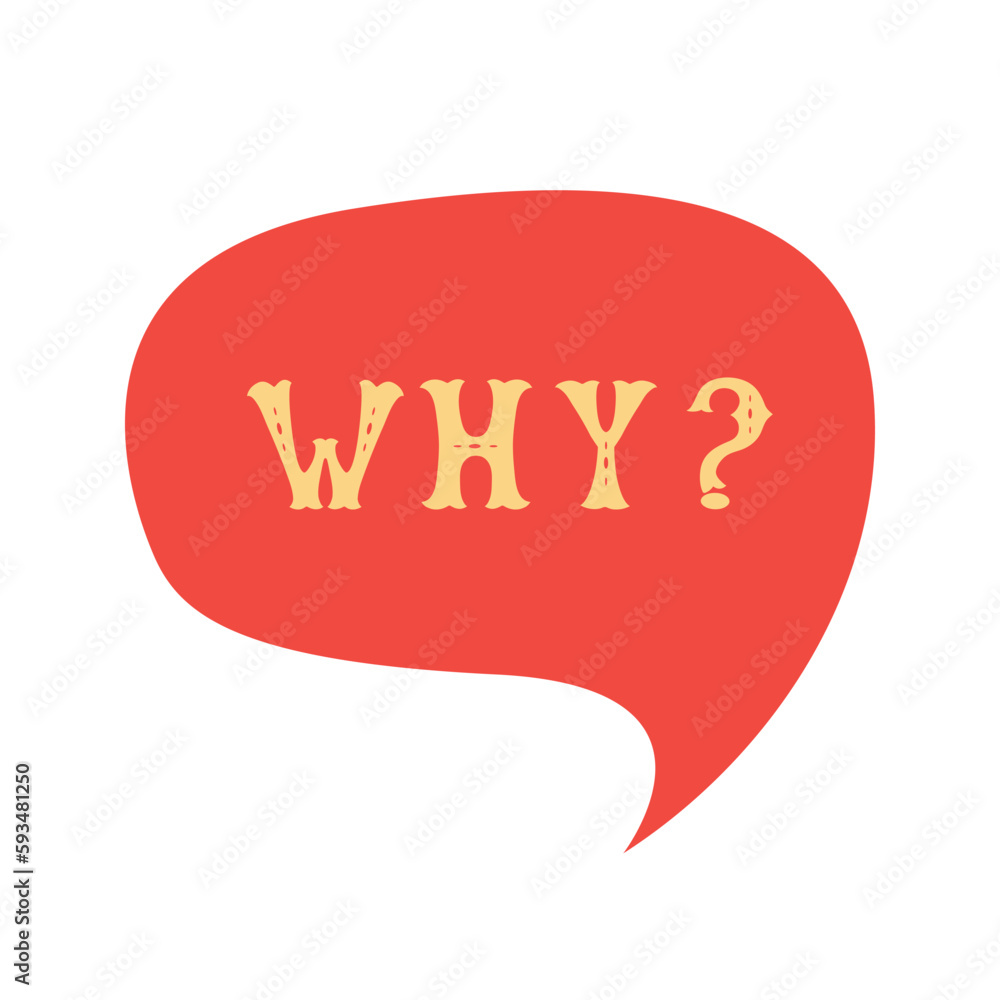 Question word why. Comics speech bubble set with words made of letters ...