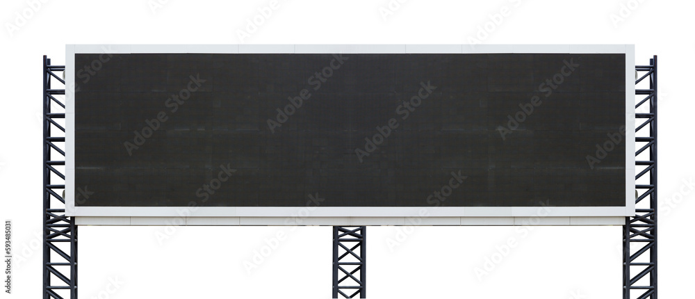 blank big sign board on transparent background png file Stock ...