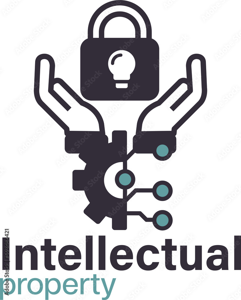 Intellectual Property icon vector. idea illustration sign. patent ...