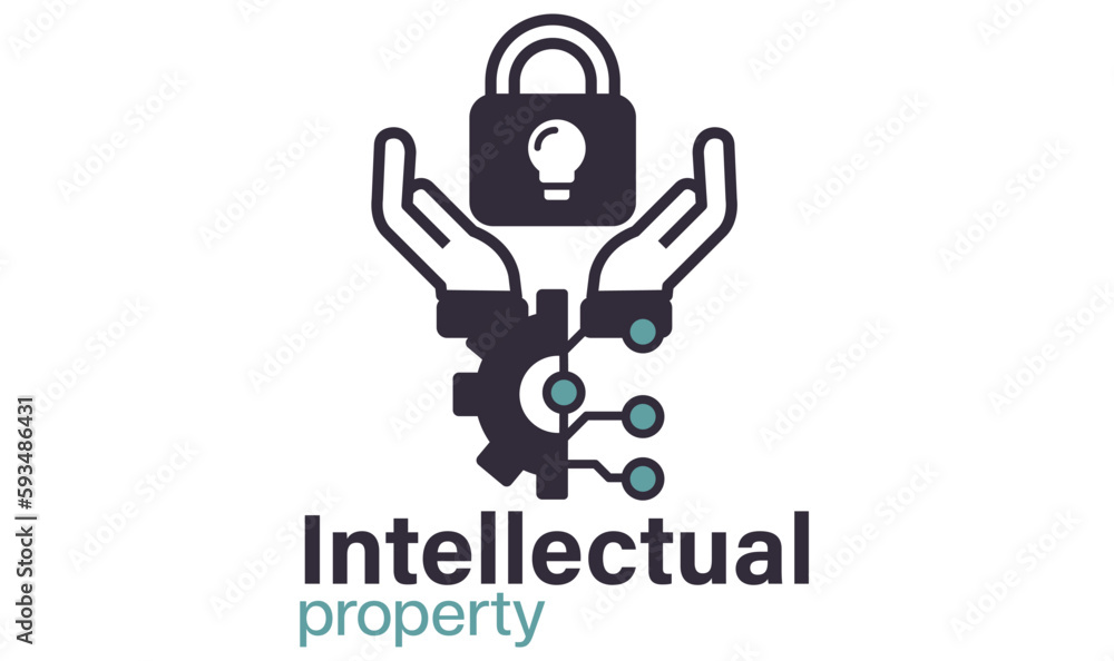 Intellectual Property icon vector. idea illustration sign. patent ...