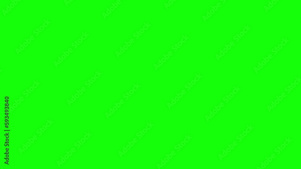 2D Cartoon Hand Clicking on a green screen chroma key background ...