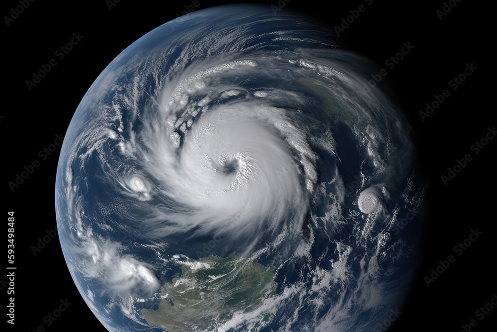 Super Typhoon, tropical storm, cyclone, hurricane, tornado, over ocean ...