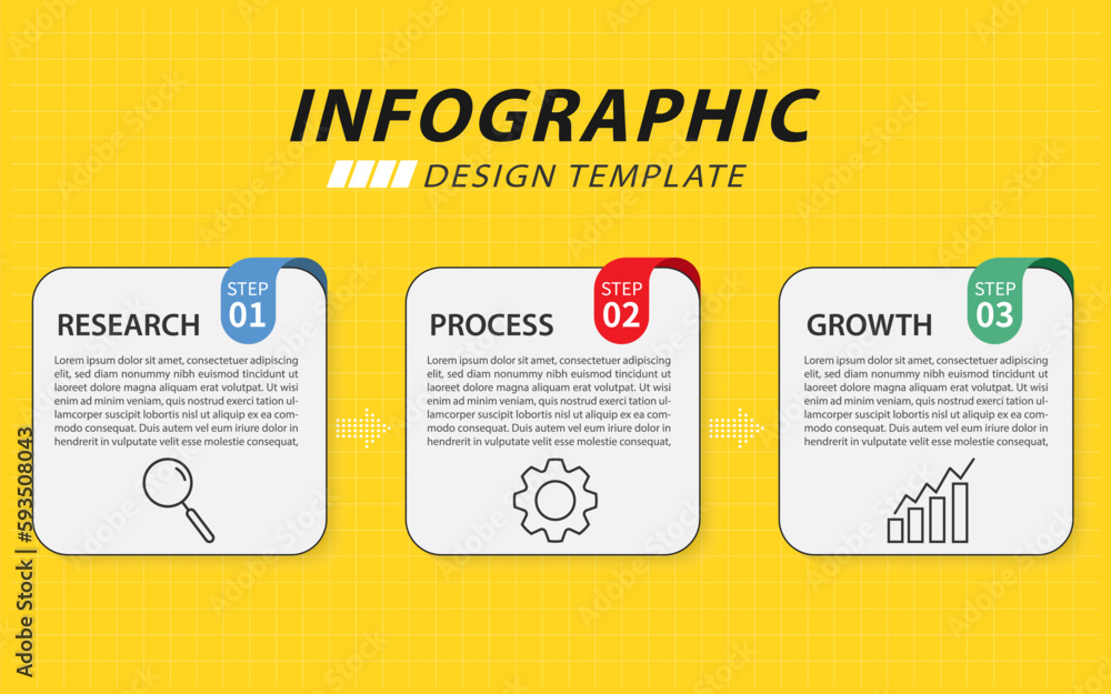 Timeline Creator infographic template. 3 Step timeline journey ...