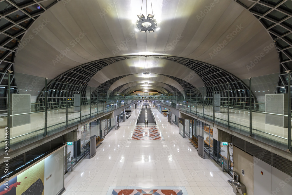 Bangkok Suvarnabhumi BKK Airport Terminal in Thailand Stock Photo ...