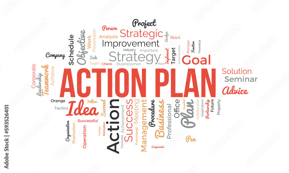 Word cloud background concept for Action Plan. Business idea solution ... Word cloud background concept for Action Plan. Business idea solution ...