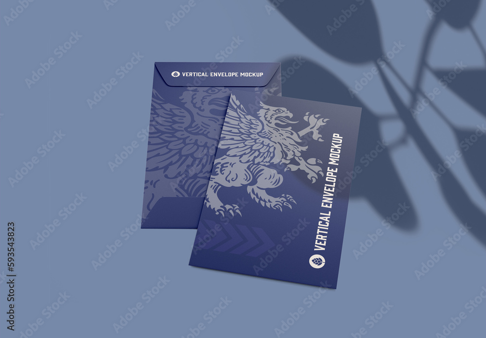 Paper Envelopes Mockup Stock Template | Adobe Stock