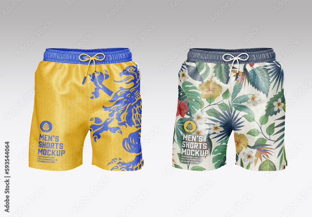 Men's Swimwear Mockup Stock Template | Adobe Stock