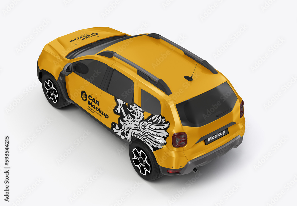 Car Wrap Mockup Stock Template | Adobe Stock