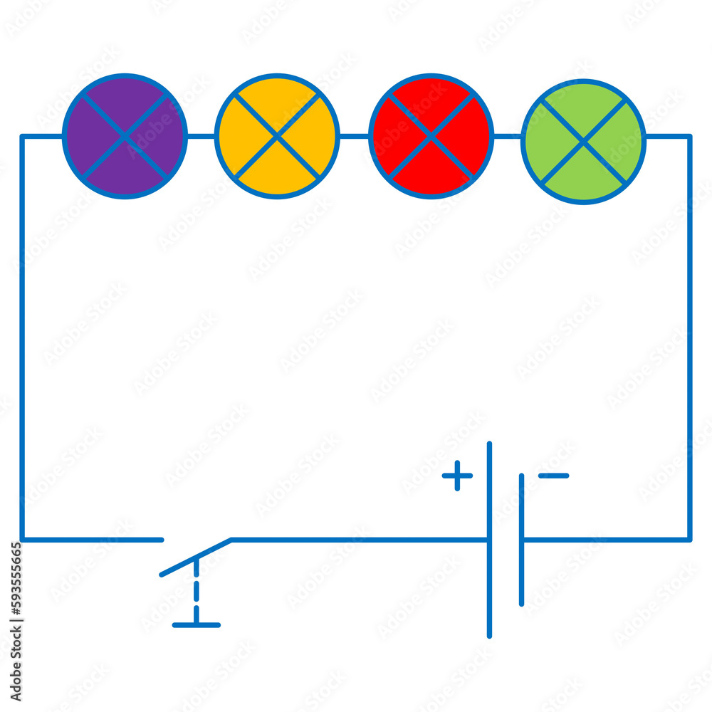 Schaltplan, aus Schaltzeichen bestehender Plan zur grafischen ...