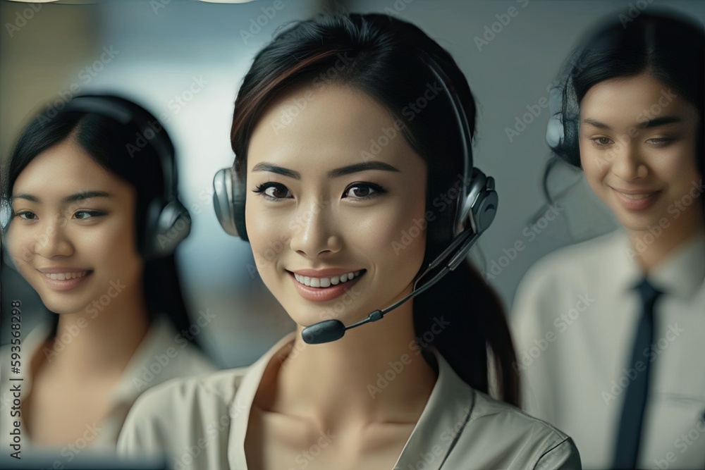 Professional Asian call center team providing excellent customer ...