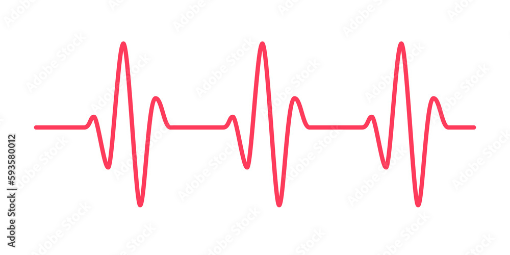heart rhythm graph Checking your heartbeat for diagnosis Stock ...