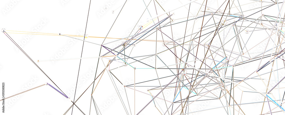Big Data Visualization Network Connection Structure With Chaotic Distribution Of Points And