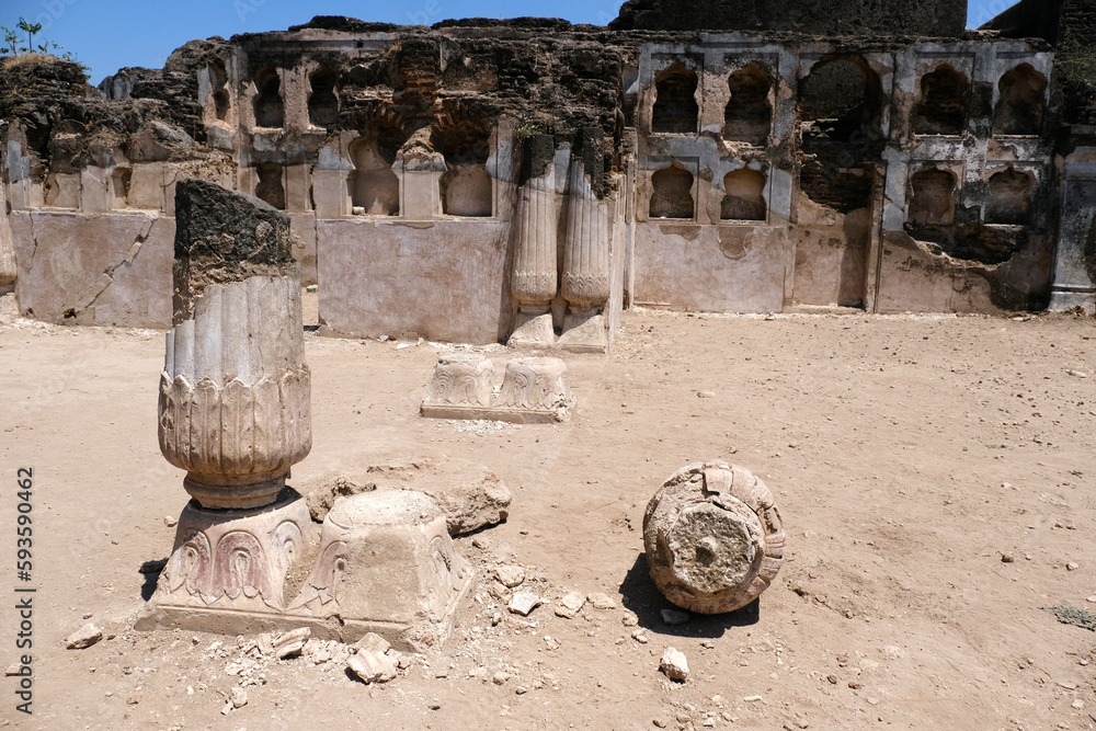 2 April 2023, Pedgaon, Maharashtra, India, Bahadur Fort, There is a 2 ...