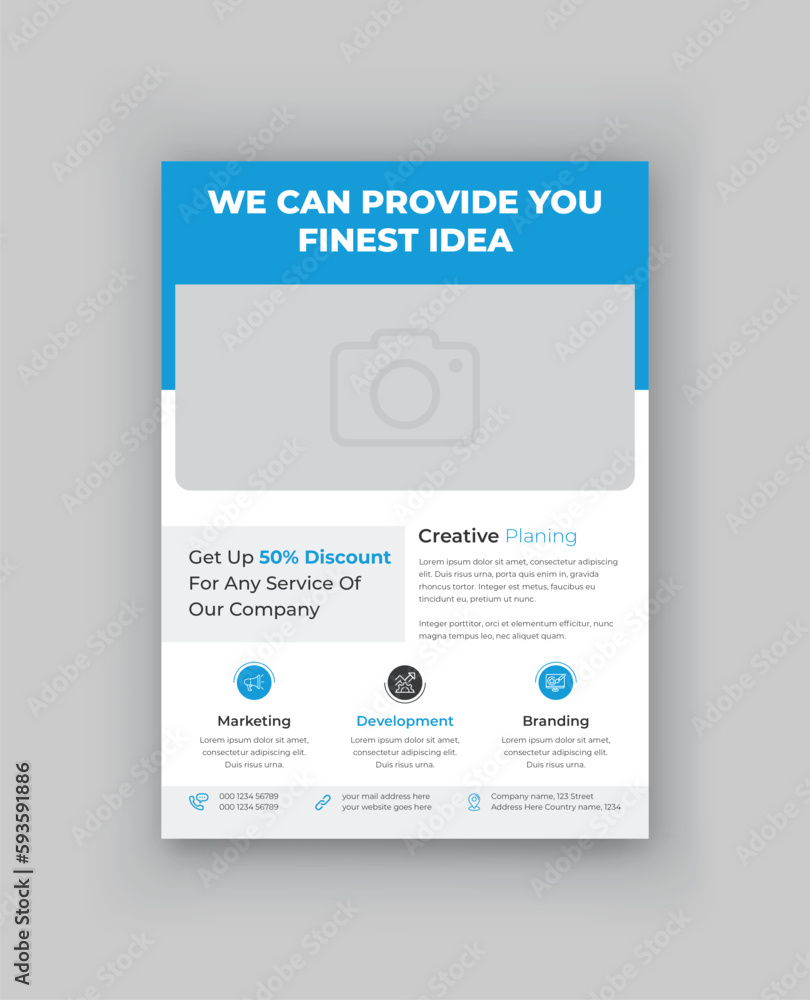 Corporate Business Flyer poster pamphlet brochure cover design layout ...