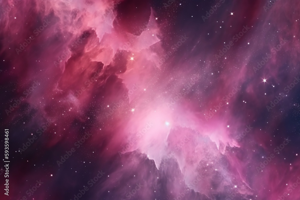 Pink Galaxy Stars