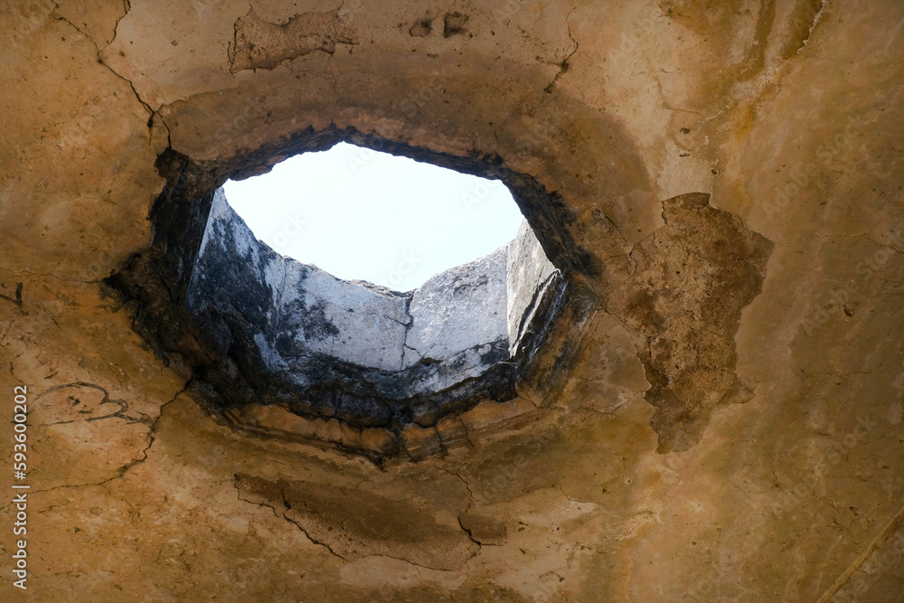 2 April 2023, Pedgaon, Maharashtra, India, Bahadur Fort, There is a 2 ...