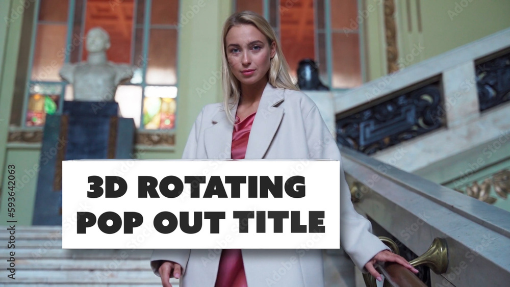 3D Rotating Box Title Stock Template | Adobe Stock