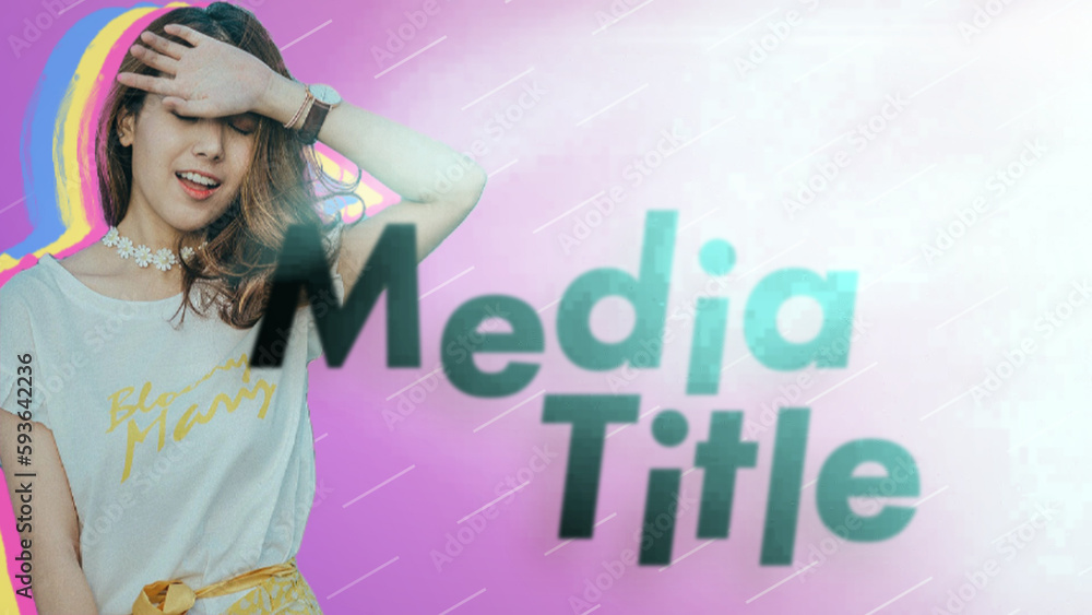 Dynamic Slide Media Title Stock Template | Adobe Stock