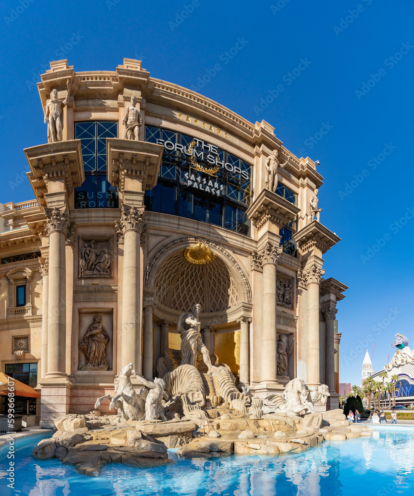 Las Vegas, United States - November 24, 2022: A picture of the Caesars ...