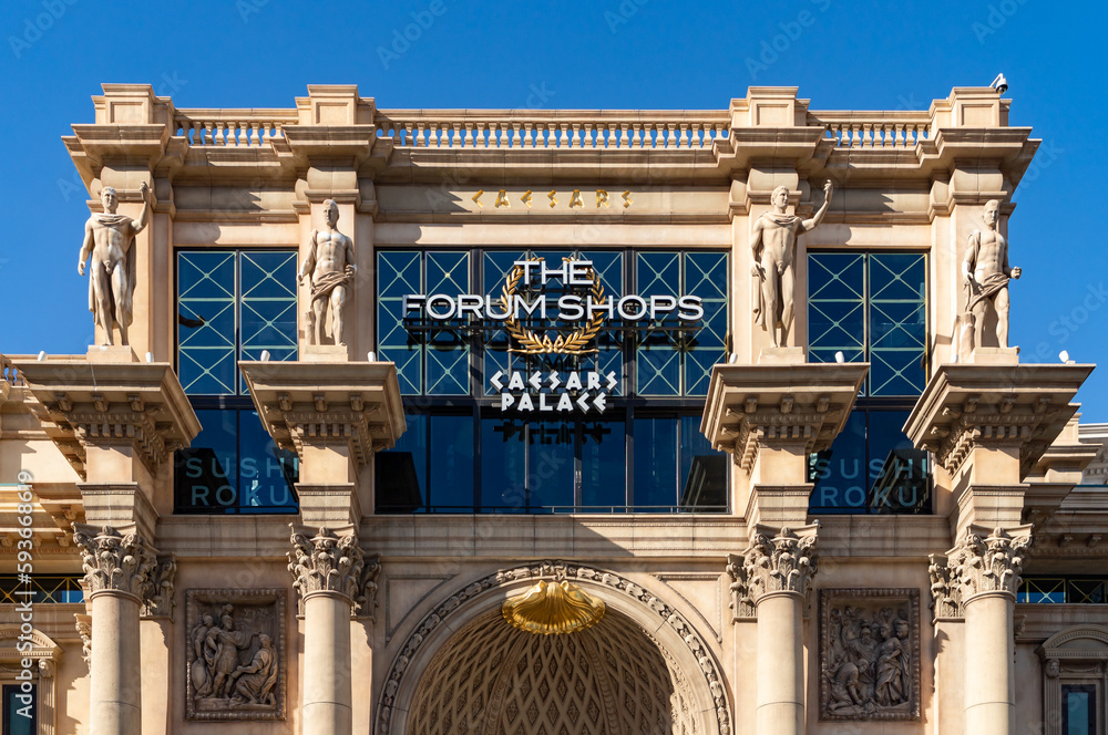 Las Vegas, United States - November 24, 2022: A picture of the entrance ...