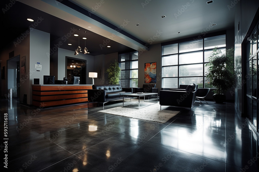 Office interior, office desk photos, front office photos, creative ...