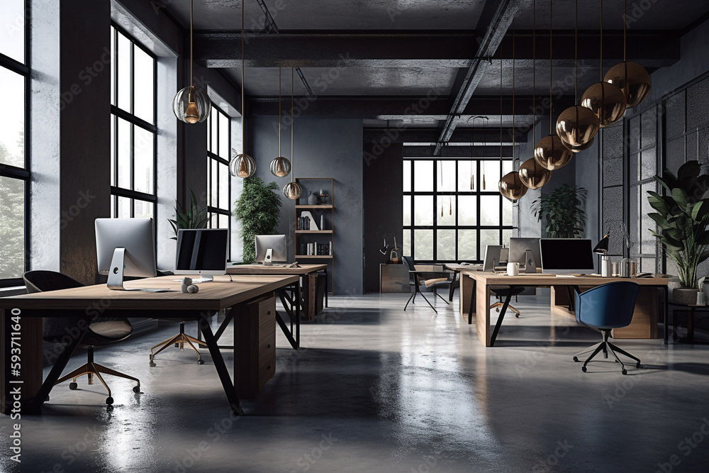 Office interior, office desk photos, front office photos, creative ...
