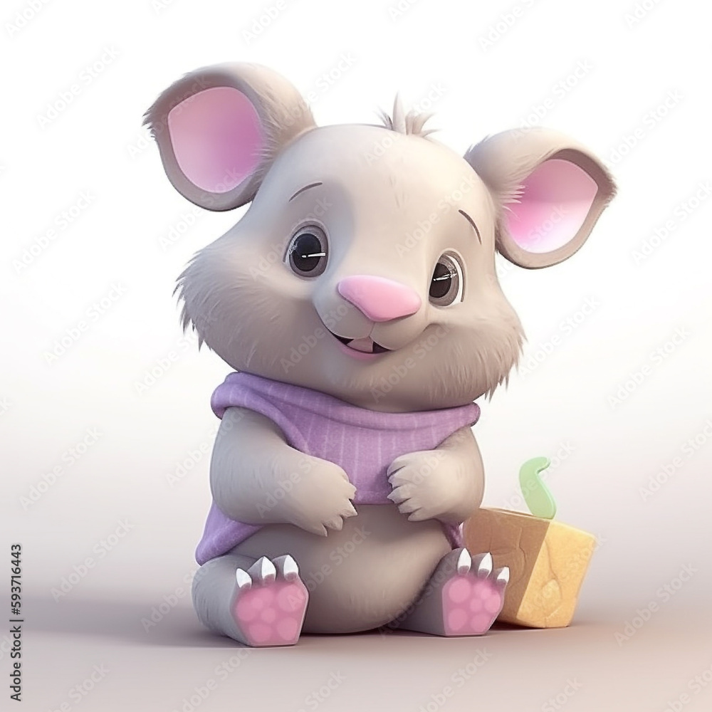 Wombat cartoon, Wombat illustrated character, Wombat 2D character, Cute ...