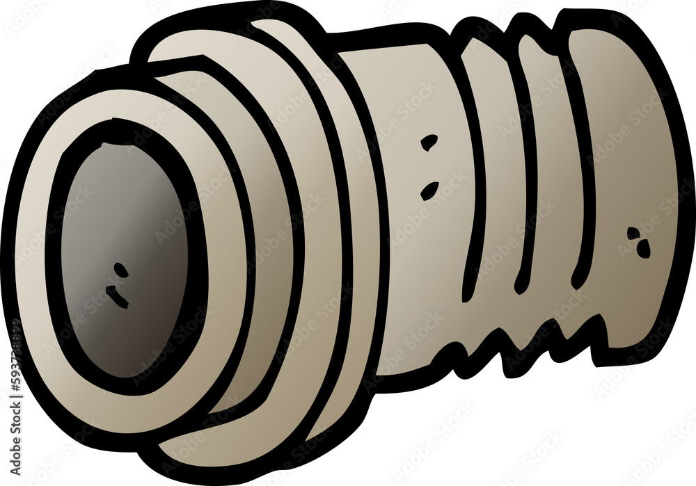 vector gradient illustration cartoon pipe fitting Stock Illustration ...