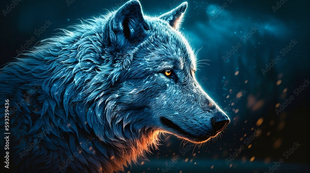 Blue Moon Wolf