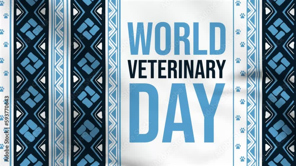 Global Observance of World Veterinary Day 4k animation. World ...