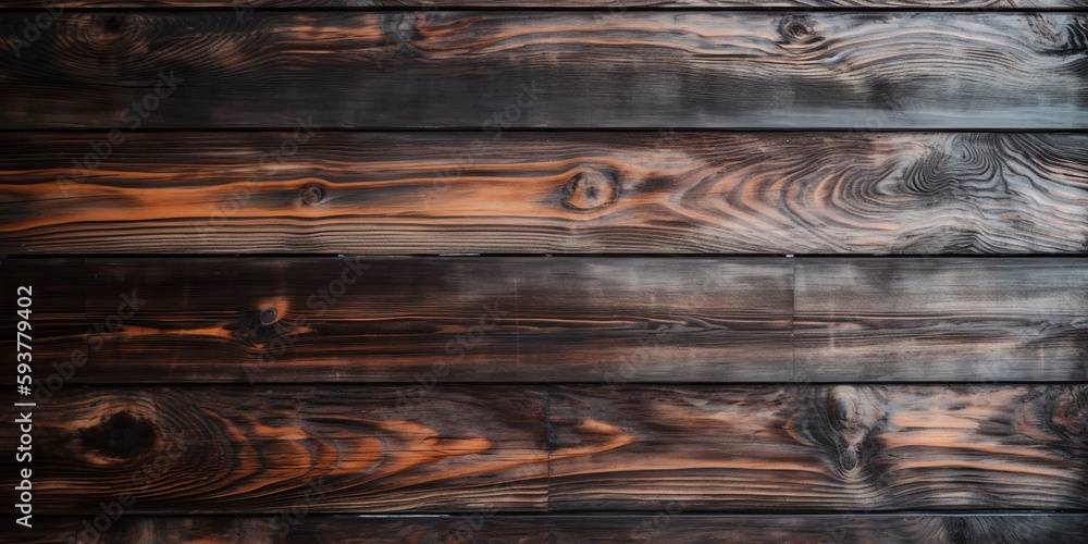 Beautiful texture background with wooden planks with yakisugi burnt ...