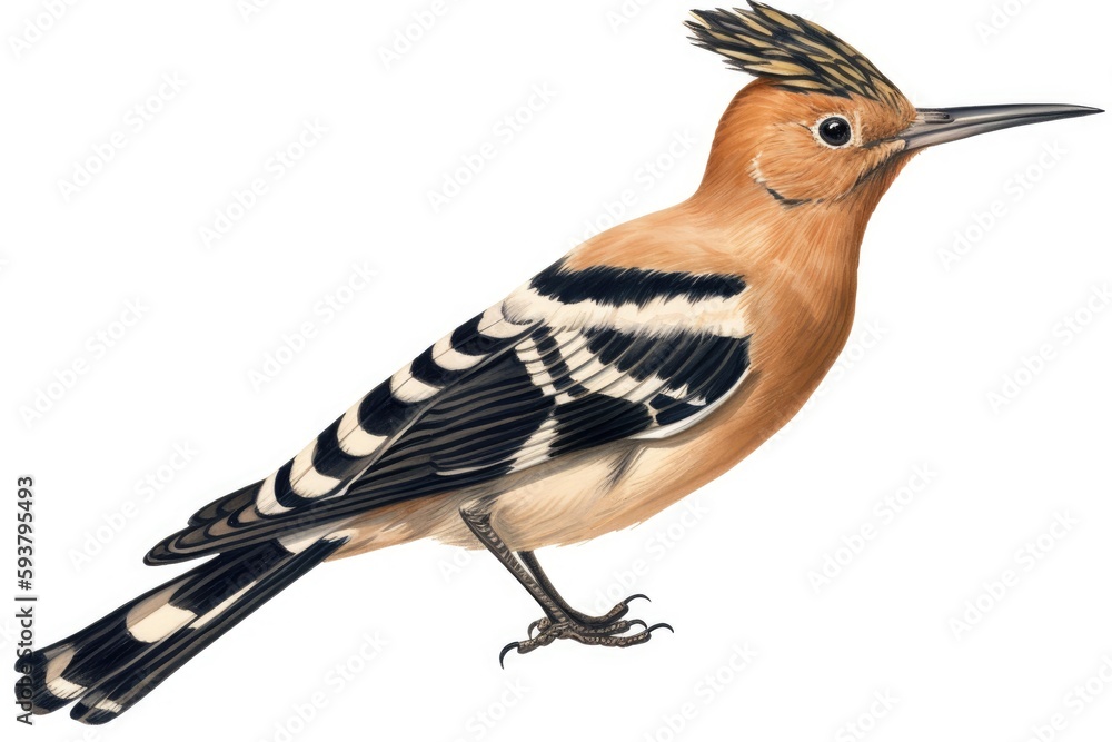 bird with distinct black and white head markings. Generative AI Stock ...
