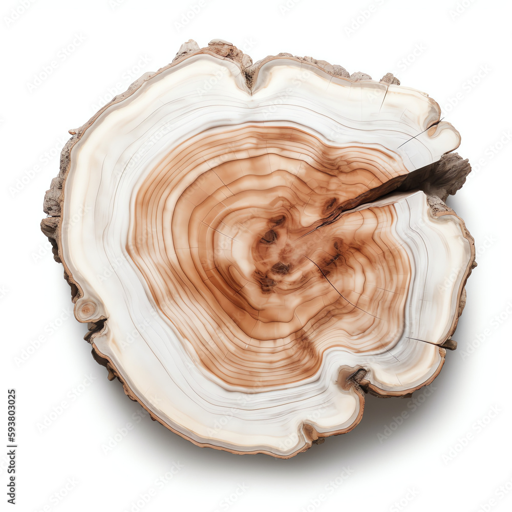 tree trunk cross section created using generative AI Stock Illustration ...
