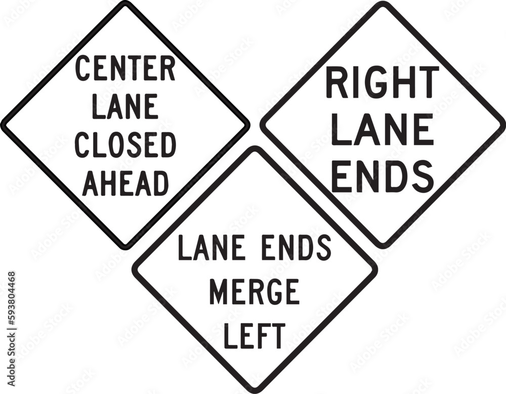 W9 series Lane transitions Icon SVG -Vector Symbol Commercial ...