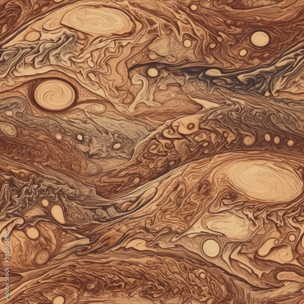 Jupiter Surface Seamless image depicts the planet's abstract and ...