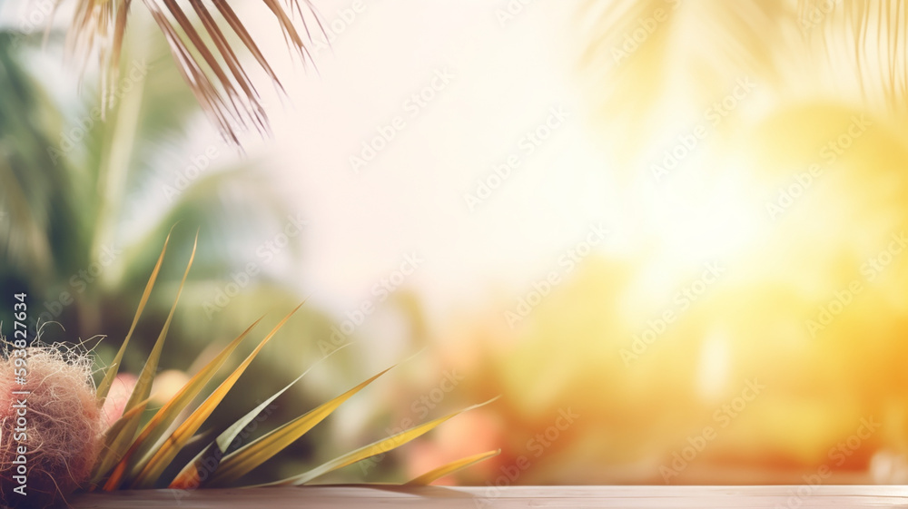 Beautiful summer wallpaper with blur background. Blurred Summer ...