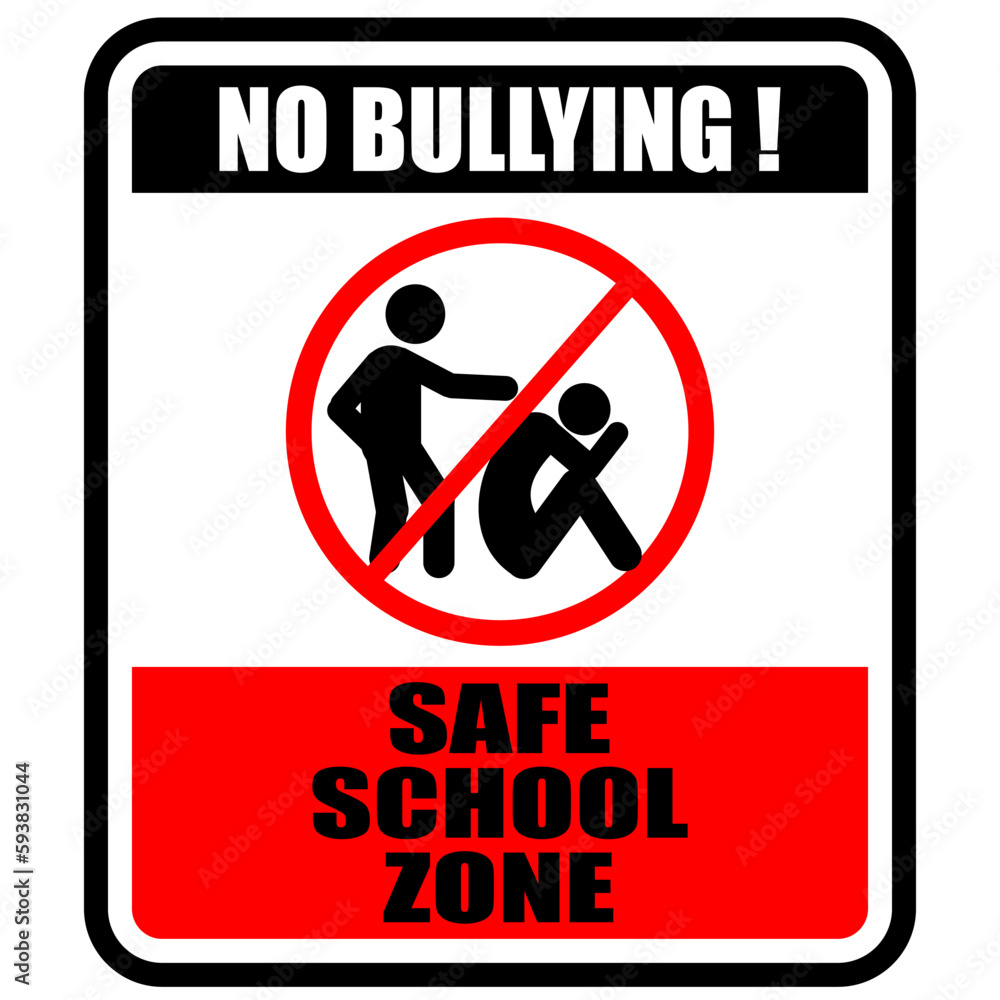 No Bullying Sign