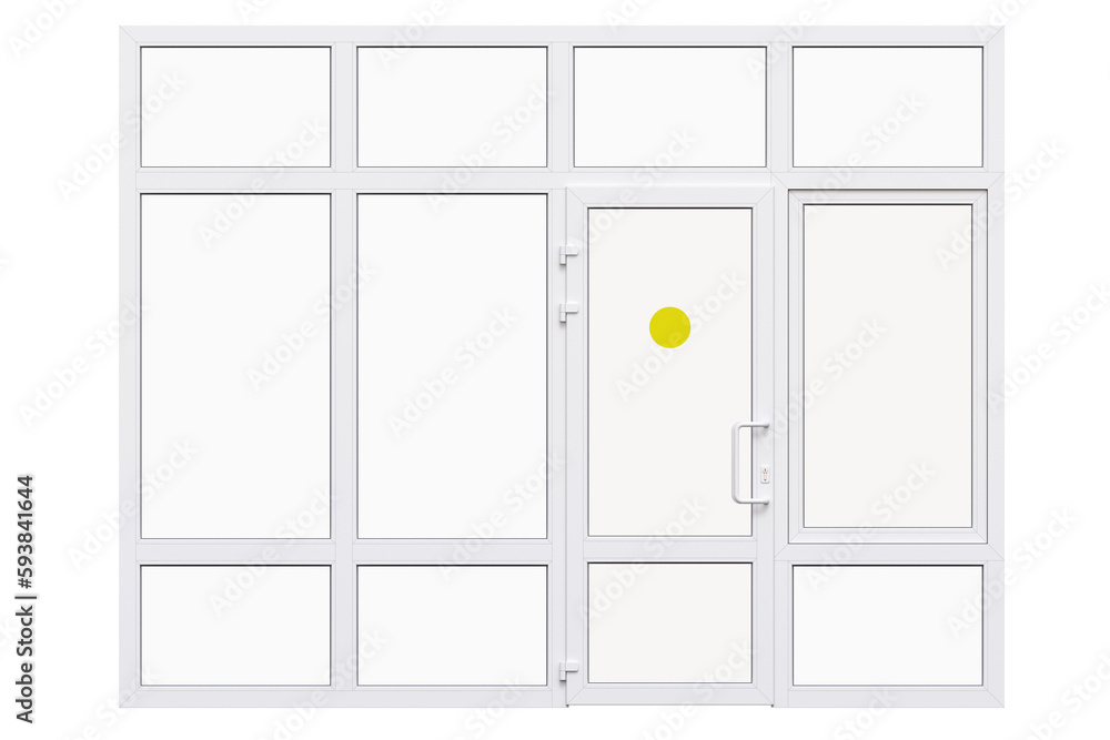 windows in the interior isolated on transparent background, 3D ...