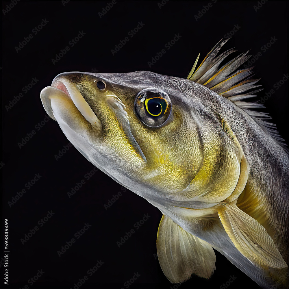Common snook fish as studio animal portrait (Generative AI) Stock ...