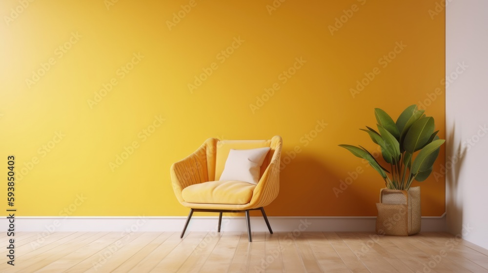 Modern Living Room Background. Stylish Interior Design. Generative AI ...