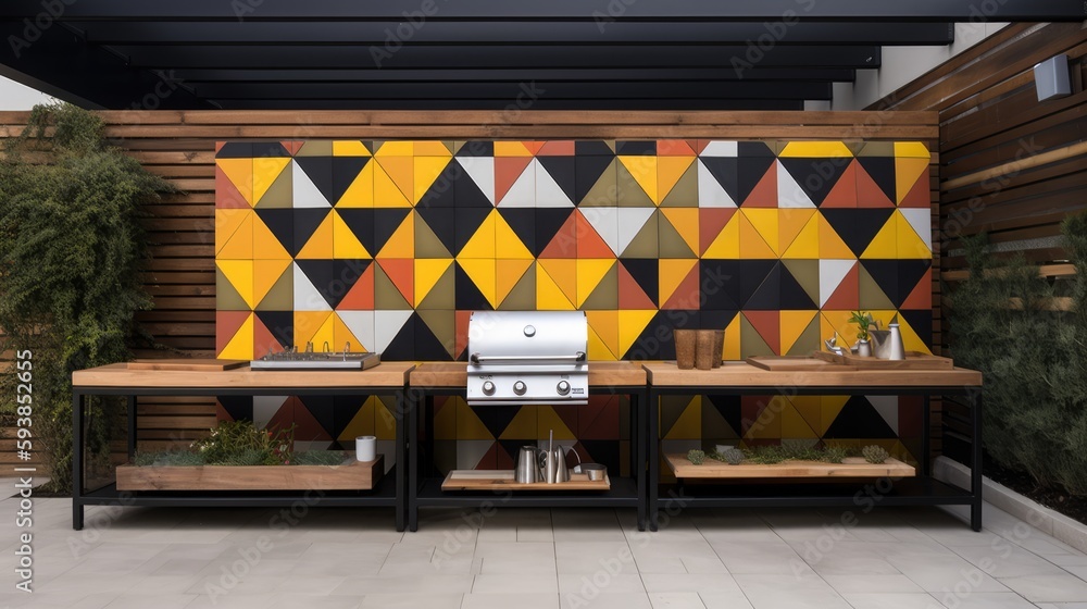 Modern BBQ Installation Inspired by Kendo, Featuring Clean Lines ...