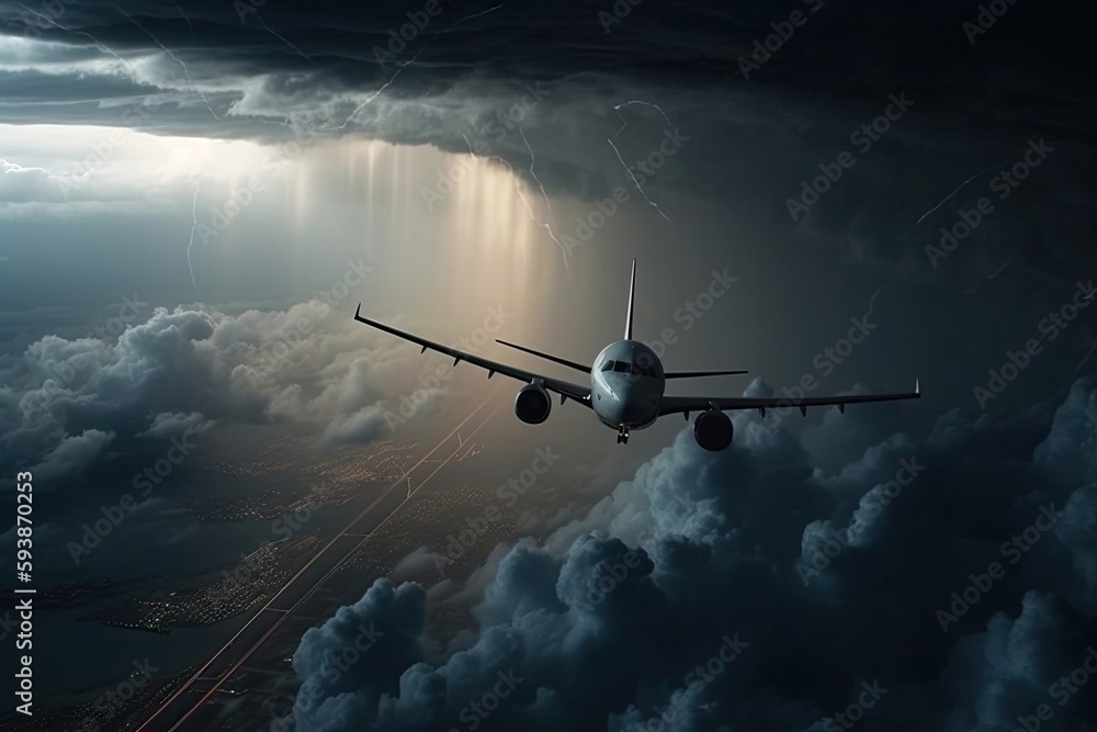 An airliner in a thunderstorm is a dangerous and unsettling situation ...