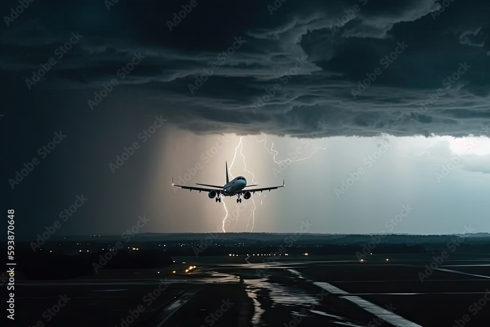 An airliner in a thunderstorm is a dangerous and unsettling situation ...