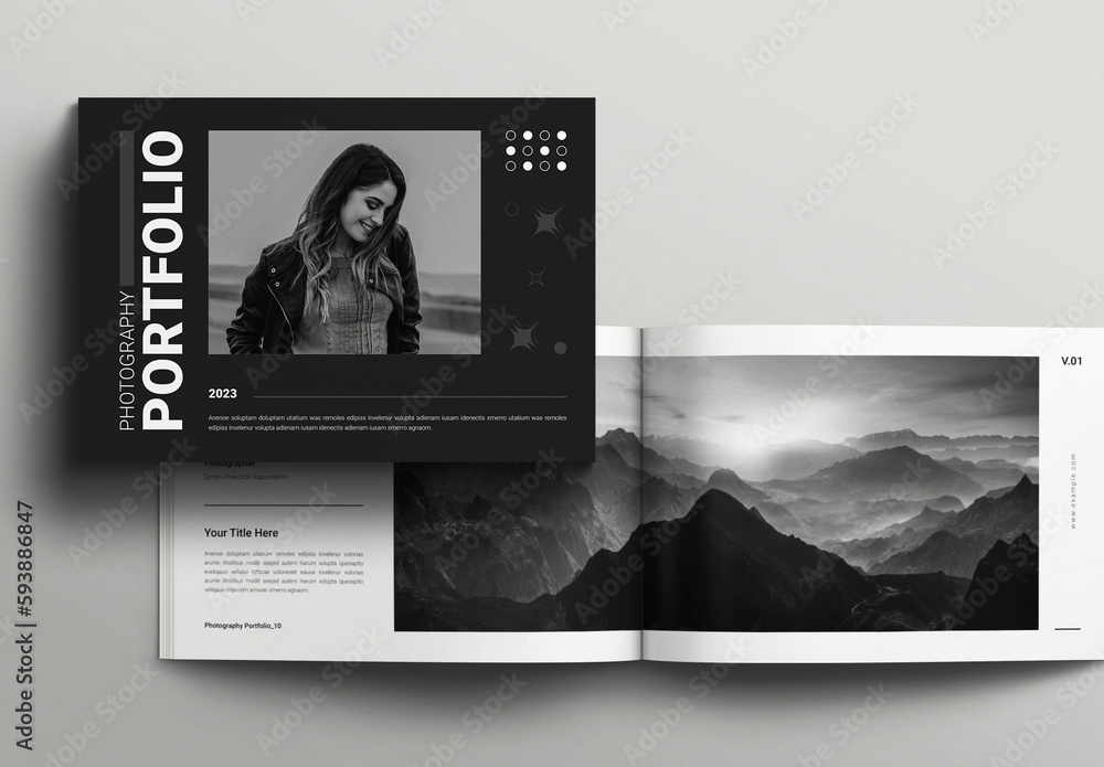 Photography Portfolio Template Landscape Stock Template | Adobe Stock