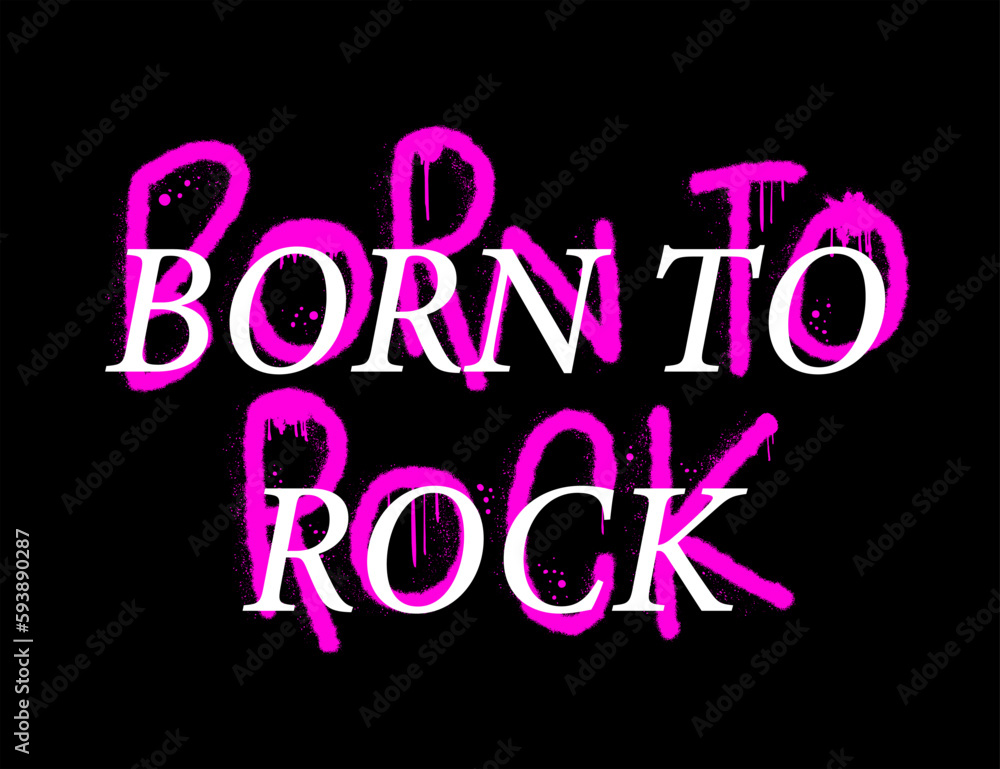 Graffiti grunge urban street art. Punk rock. Punk retro style slogan ...