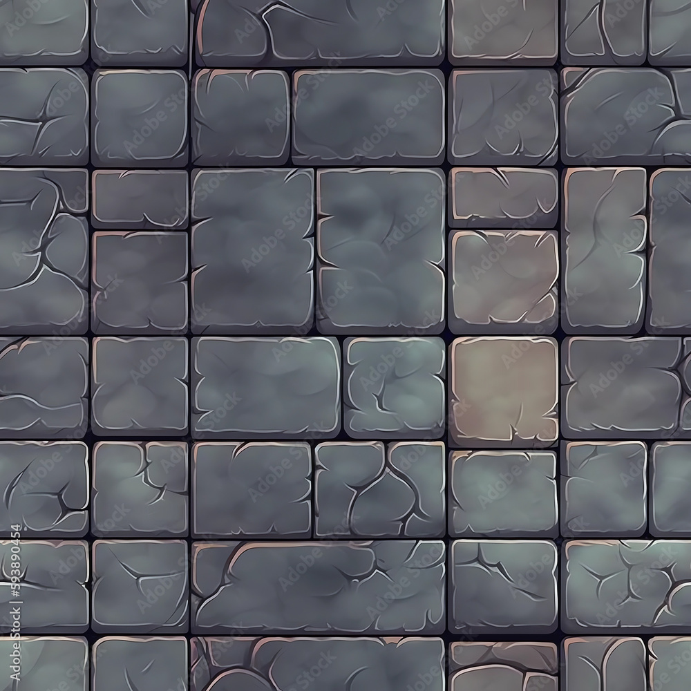 Seamless pattern of pavement stones. Seamless texture illustration of ...