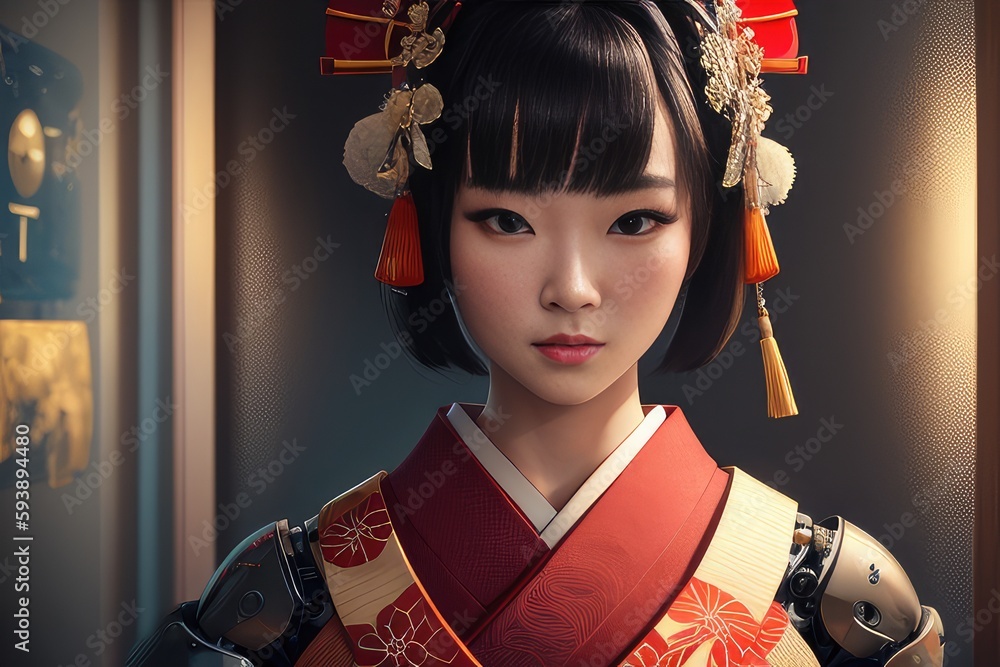 Geisha of the Future: The Deadly Assassin Android - In a cyberpunk ...