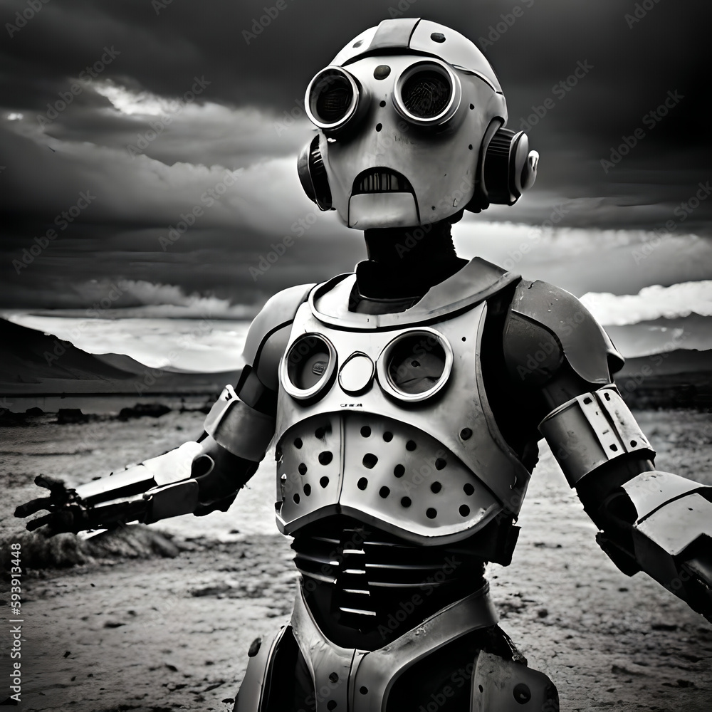 The 80s and 90s Robot picture, a robot cyborg soldier, Vintage Robot ...