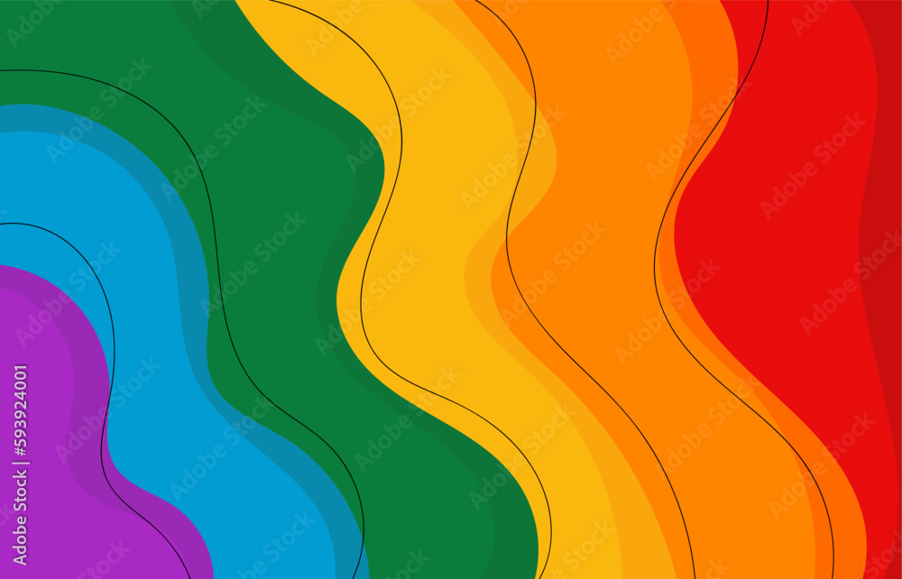 LGBT pride month . Background, poster, postcard, banner design. Stock ...