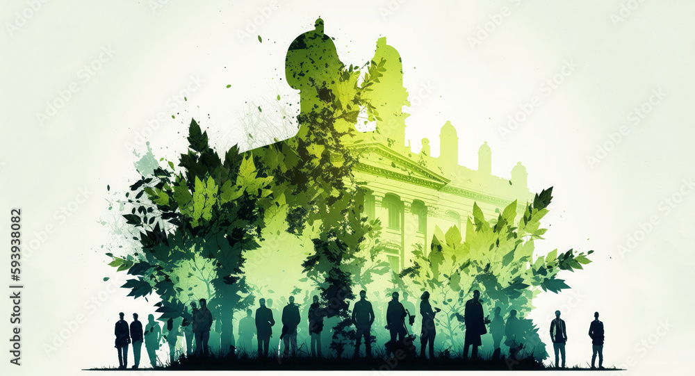 ESG banner background for Environment Social Governance of corporate ...